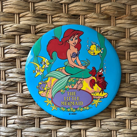 Disney | Toys | Disney The Little Mermaid Blue Button | Poshmark